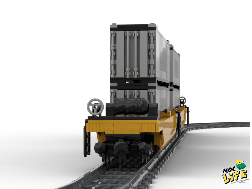 LEGO MOC-226039 Double-Stack Rail Transport Wagon by MocLife ...