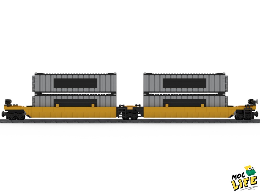 LEGO MOC-226039 Double-Stack Rail Transport Wagon by MocLife ...