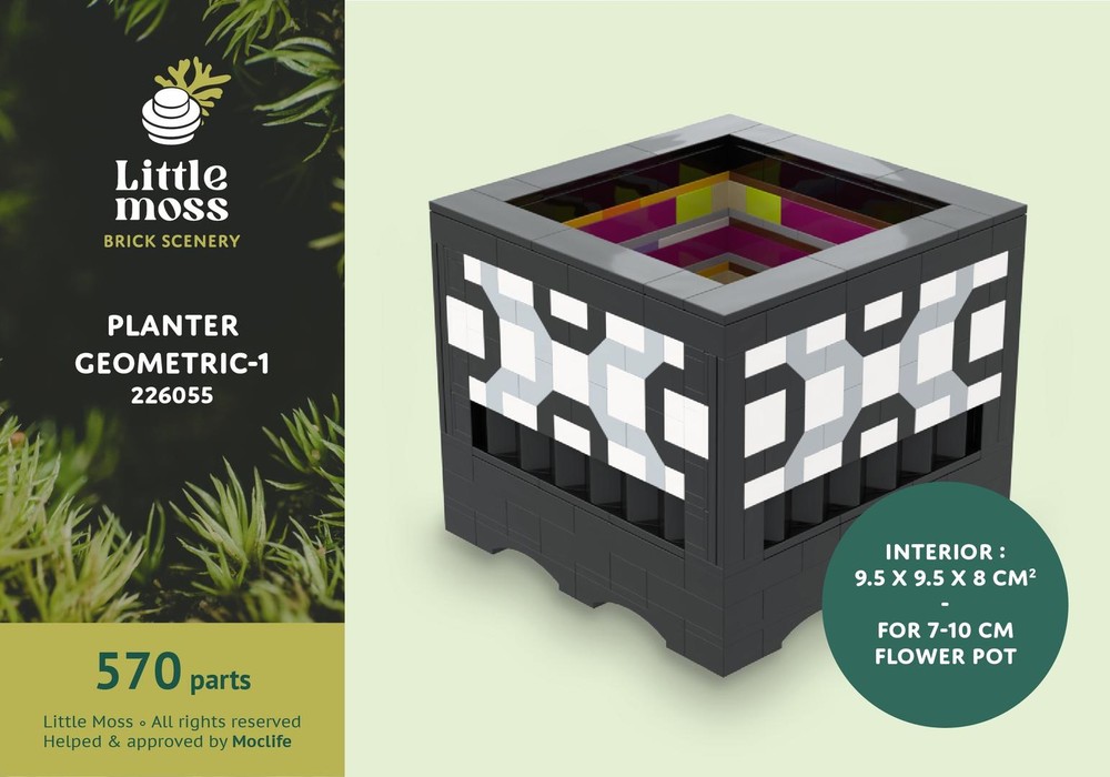 LEGO MOC Planter geometric 1 by Little moss - Brick scenery ...