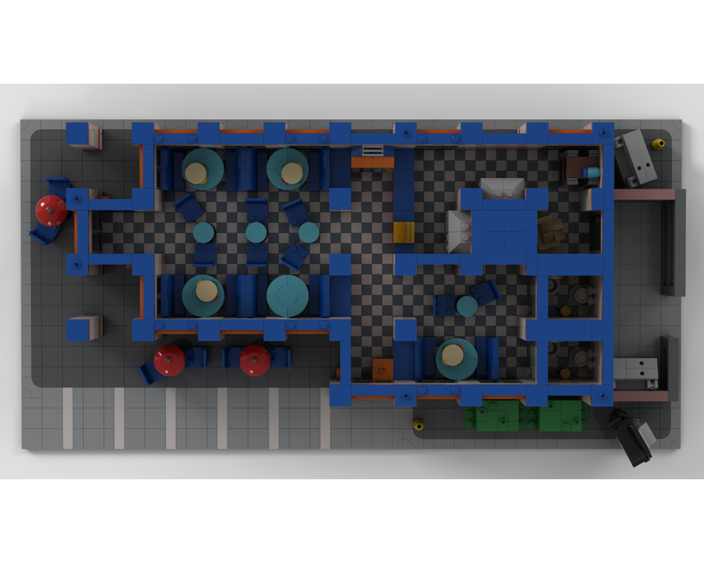 LEGO MOC Full-Size Durr Burger Restaurant by frug | Rebrickable - Build ...