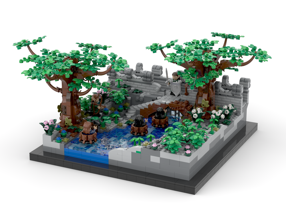LEGO MOC The Hobbit - Barrel Chase Scene by ntader | Rebrickable ...