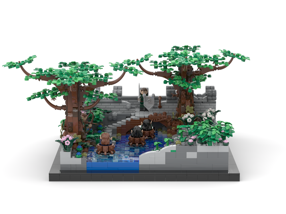 LEGO MOC The Hobbit - Barrel Chase Scene by ntader | Rebrickable ...