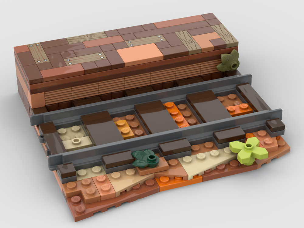 LEGO MOC Western Track Segment - PLATFORM by LucaHeyworth | Rebrickable ...