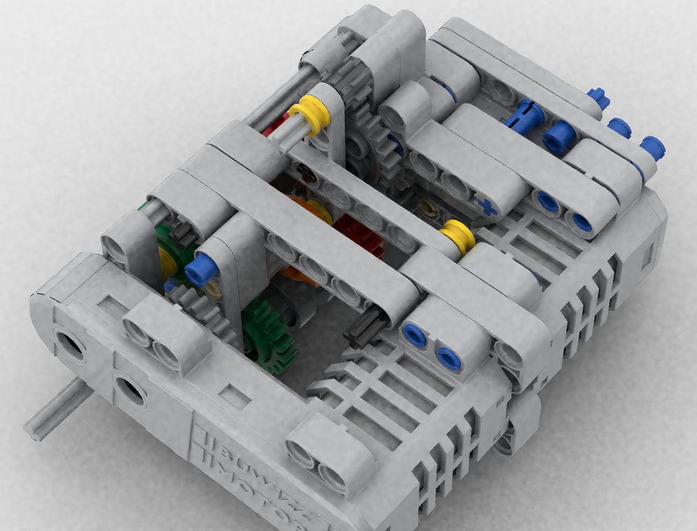 LEGO MOC ultra compact 4 speeds gearbox by technic engineering ...