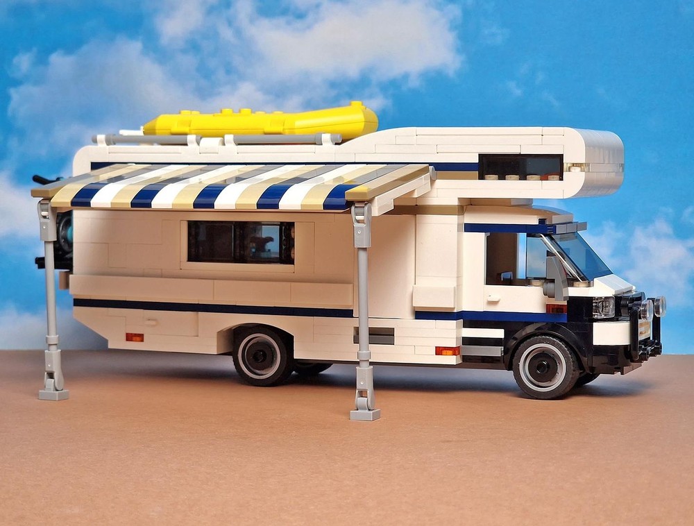 LEGO MOC CamperVan With Canopy by nevertooold68 | Rebrickable - Build ...