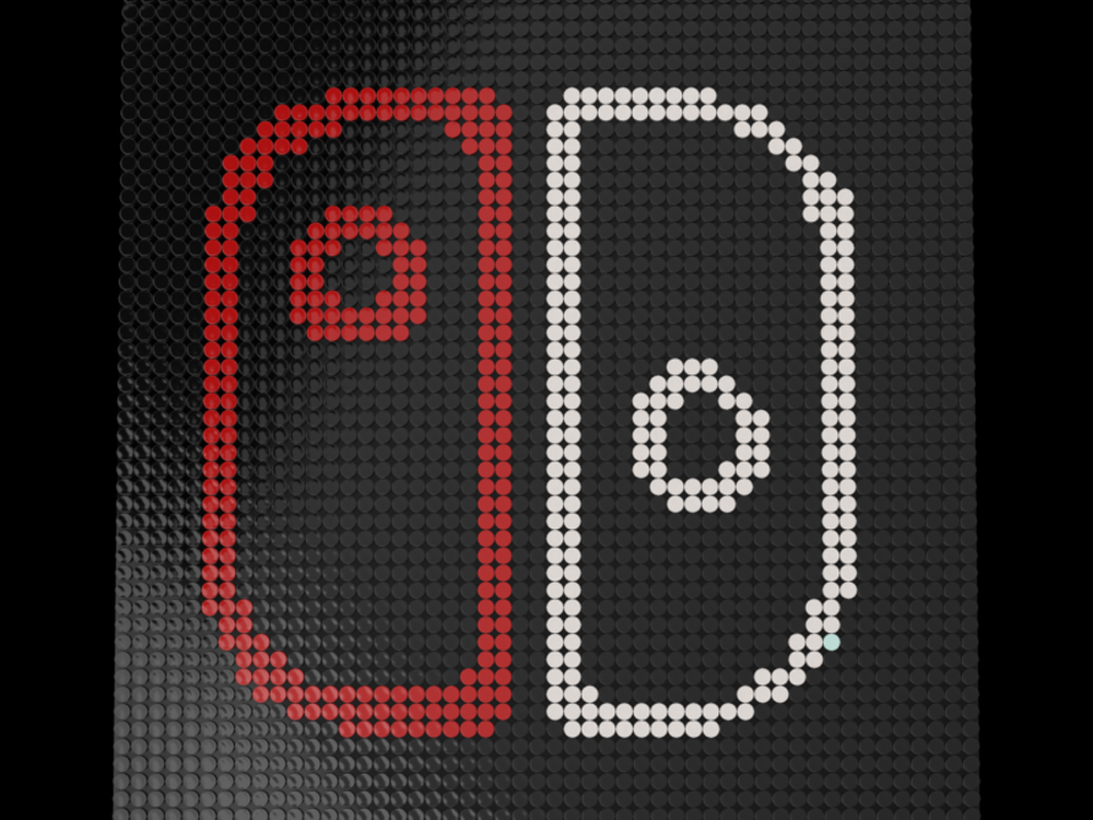 LEGO MOC-226148 Nintendo Switch Logo Mosaic by Eli14 | Rebrickable ...