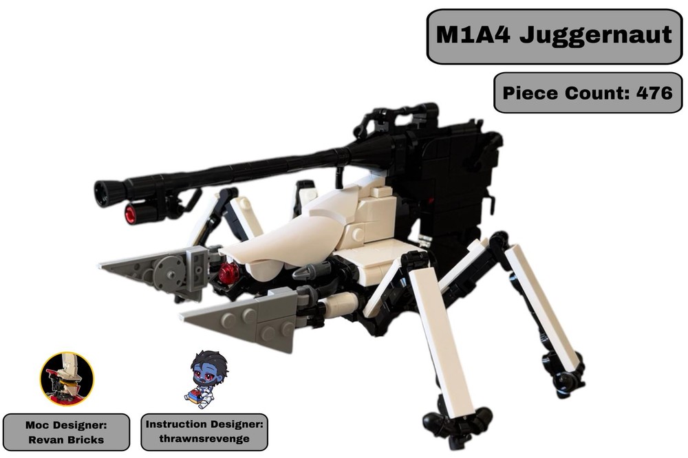 LEGO MOC M1A4 Juggernaut: Eighty Six by Revan_Bricks | Rebrickable - Build with LEGO