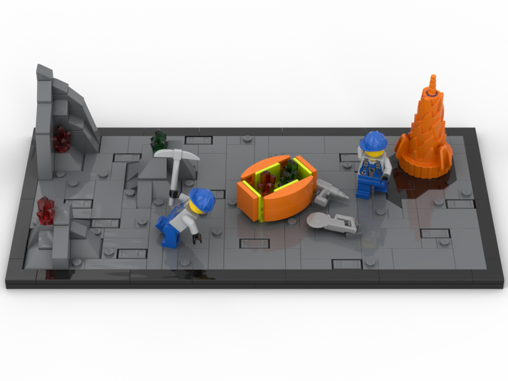 LEGO MOC Power Miners Display by Risbee_Bricks | Rebrickable - Build ...