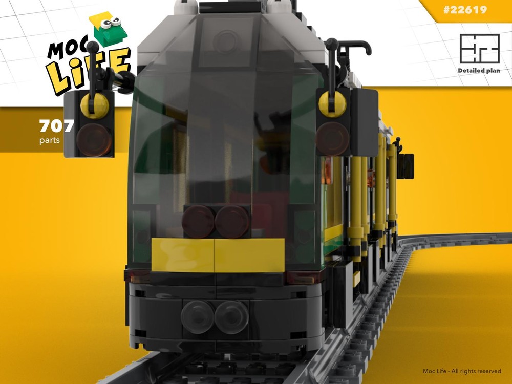 Lego Moc Tramway Transit By Moclife Rebrickable Build With Lego