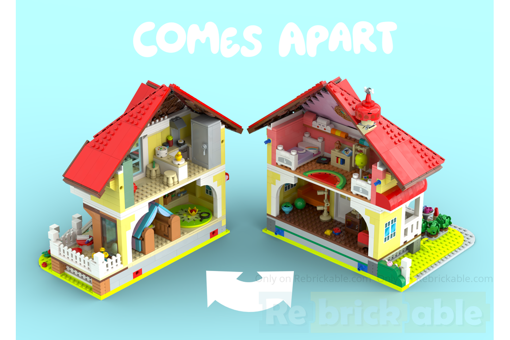 LEGO MOC Bluey House by Monkey-Scout | Rebrickable - Build with LEGO