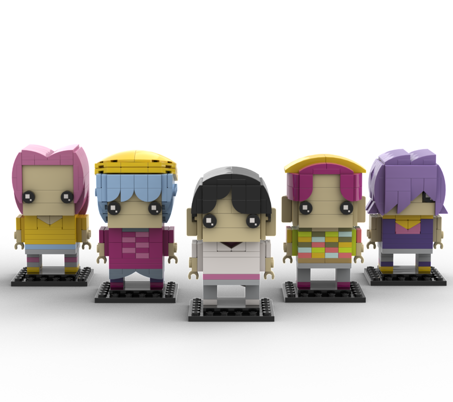 Lego Moc 226225 Saja Boys Kpop Demon Hunters Brick Headz By