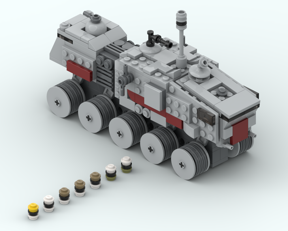 LEGO MOC 1:300 Scale HAVw A6 Juggernaut (Clone Turbo Tank) by Tytanium ...