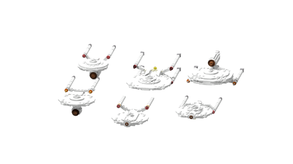 LEGO MOC-226239 Misc TOS-Style Starships Pack (Pioneer, Bonaventure ...