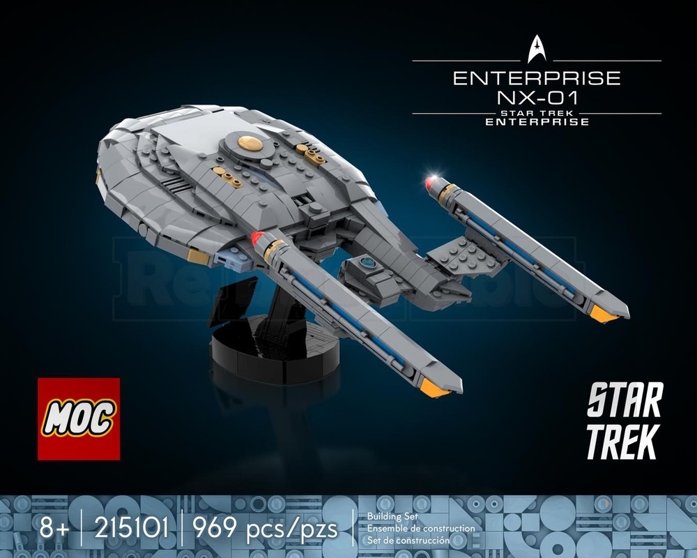 LEGO MOC Enterprise (NX-01) Midi Scale — Star Trek: Enterprise by Skyfoxbricks | Rebrickable ...