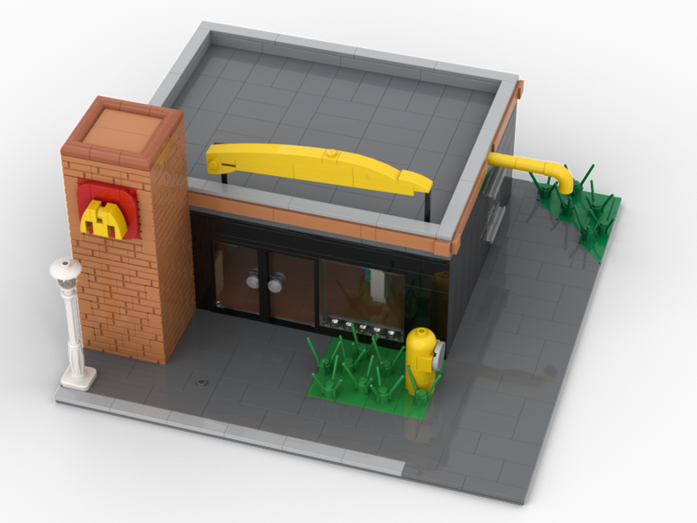 LEGO MOC Modular McDonalds by Risbee_Bricks | Rebrickable - Build with LEGO