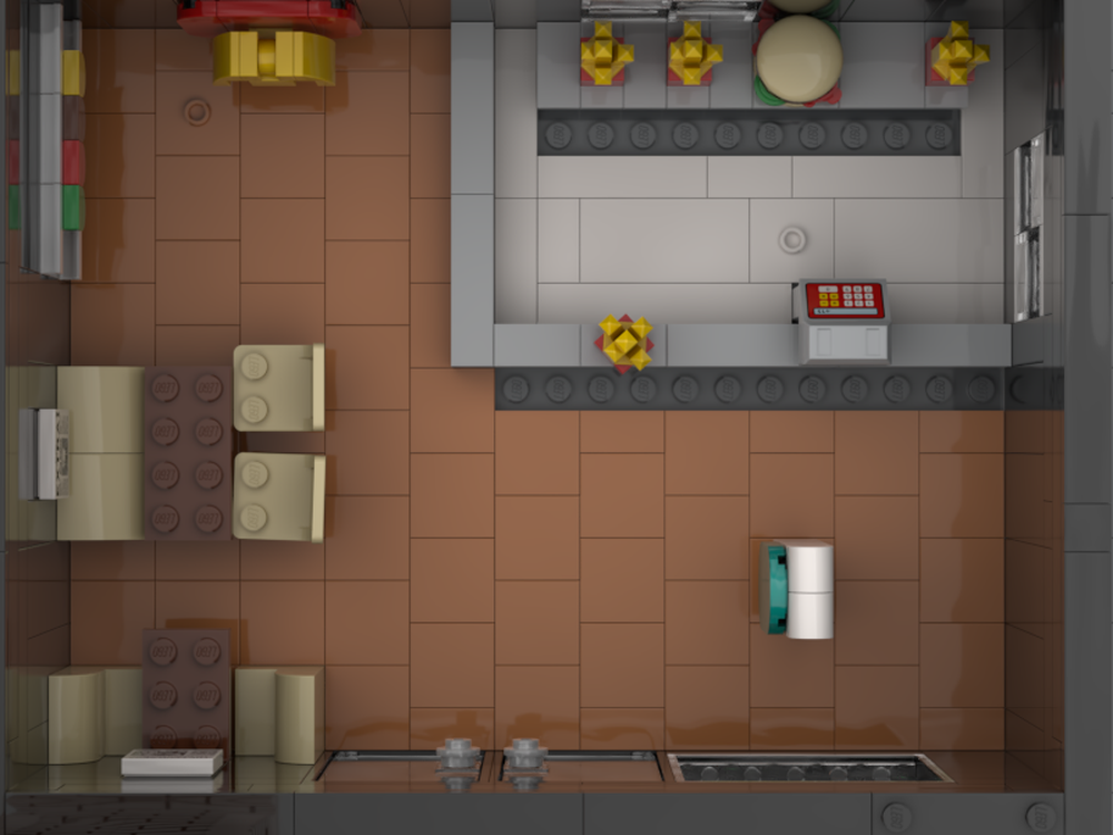 LEGO MOC Modular McDonalds by Risbee_Bricks | Rebrickable - Build with LEGO