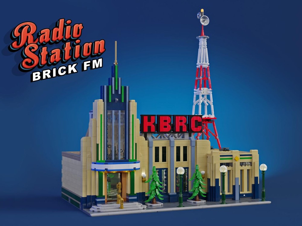 LEGO MOC Radio Station: Brick FM by BrentWaller | Rebrickable - Build with LEGO