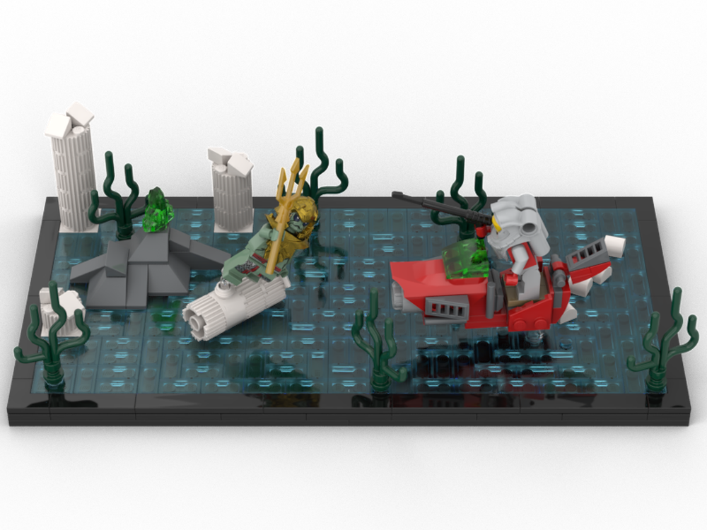 LEGO MOC Atlantis Display by Risbee_Bricks | Rebrickable - Build with LEGO
