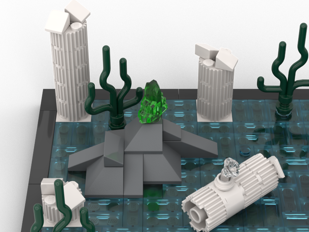 LEGO MOC-226337 Atlantis Display by Risbee_Bricks | Rebrickable - Build ...
