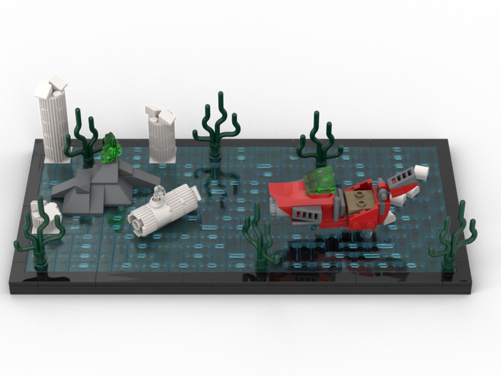 LEGO MOC Atlantis Display by Risbee_Bricks | Rebrickable - Build with LEGO