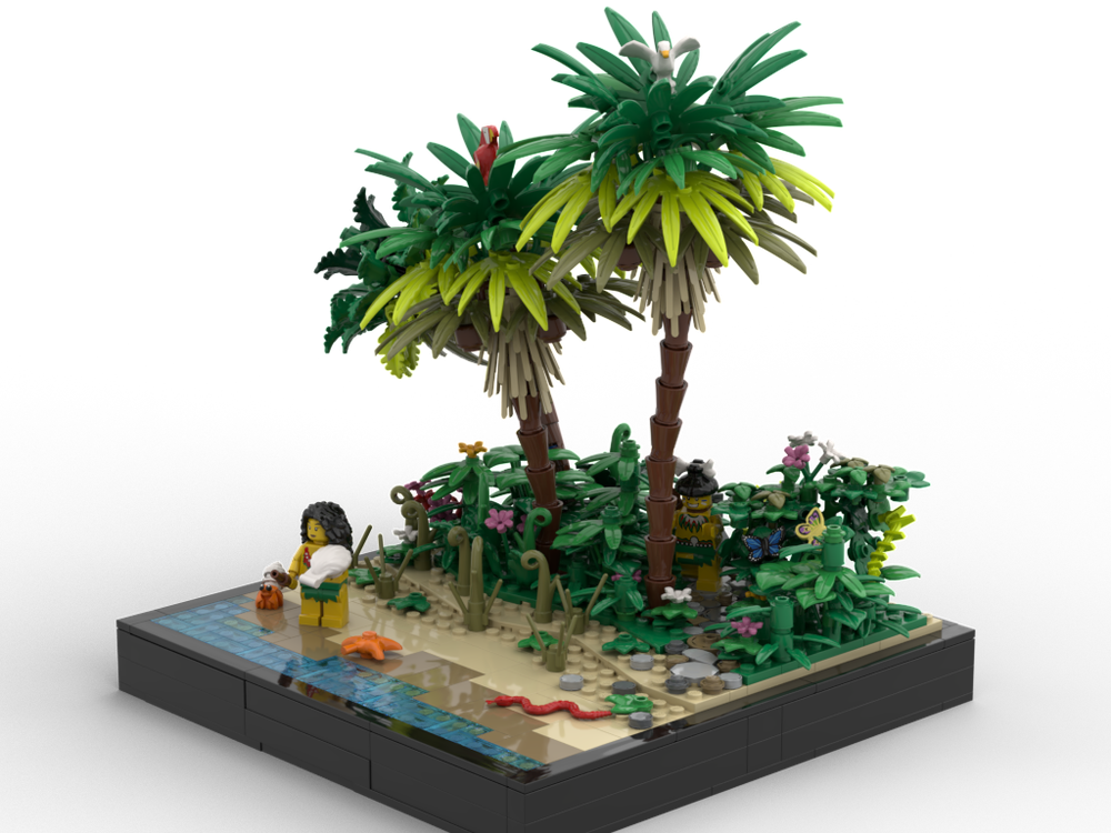 LEGO MOC Lady Islander looking for shells by JollyRogers8441 ...