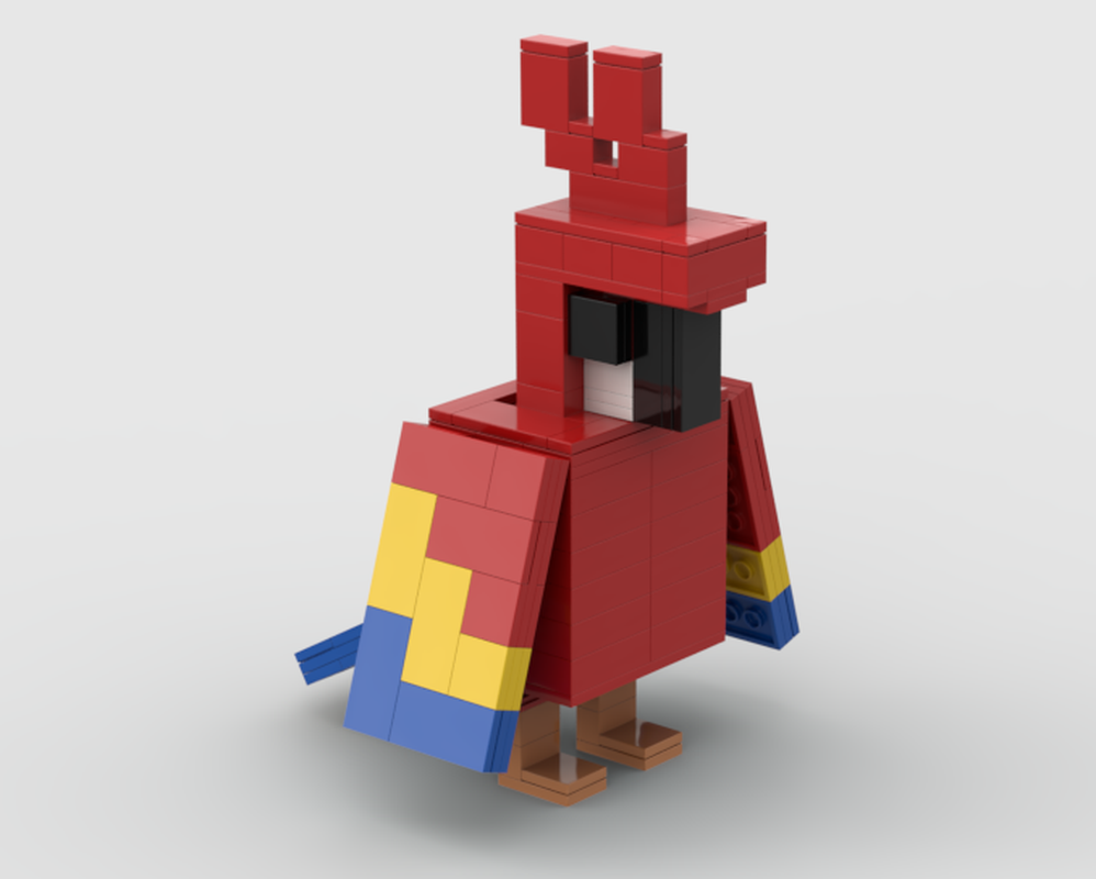 LEGO MOC Red Parrot by TommyFurrier | Rebrickable - Build with LEGO