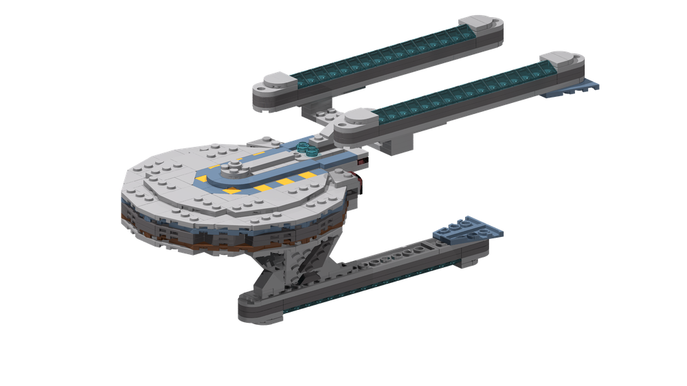 LEGO MOC USS Hutzel Kitbashed Starship, Smooth and Updated Colors ...