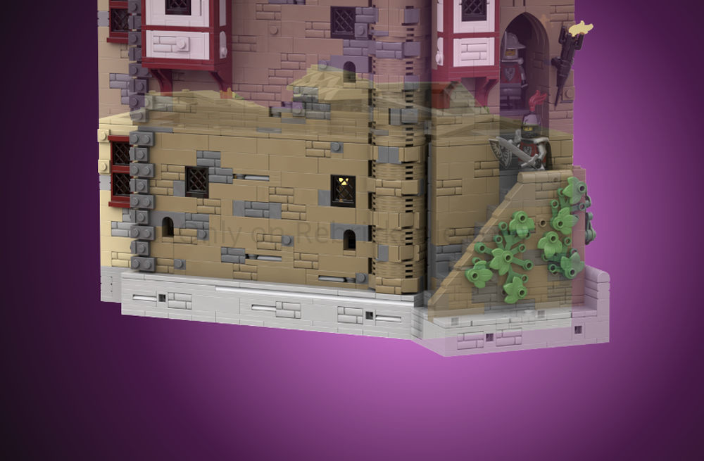 LEGO MOC First floor and courtyard - The Red Falcons' mountain fortress ...