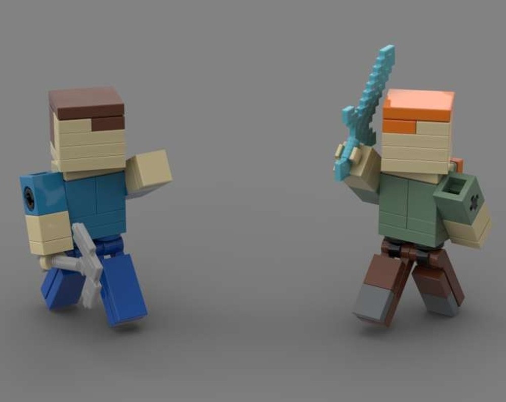 LEGO MOC Craftmine Players V1 (Steve and Alex) by Brick Industries ...