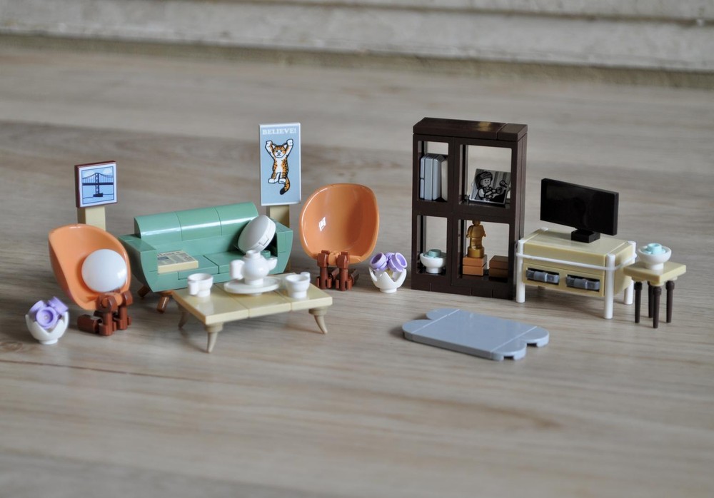 LEGO MOC Living Room Furniture by Oshi Builds | Rebrickable - Build with LEGO