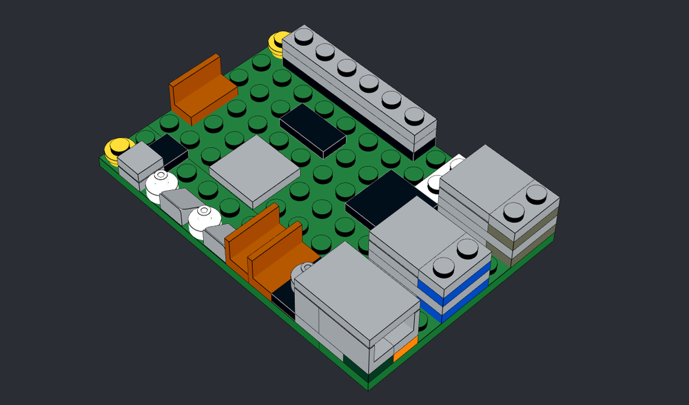 LEGO MOC Raspberry pi 5 by Penguin2.0 | Rebrickable - Build with LEGO