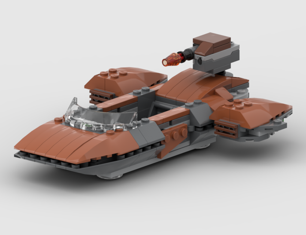 LEGO MOC Orange Sorosuub Hover Speeder by BearHeartBricks | Rebrickable - Build with LEGO