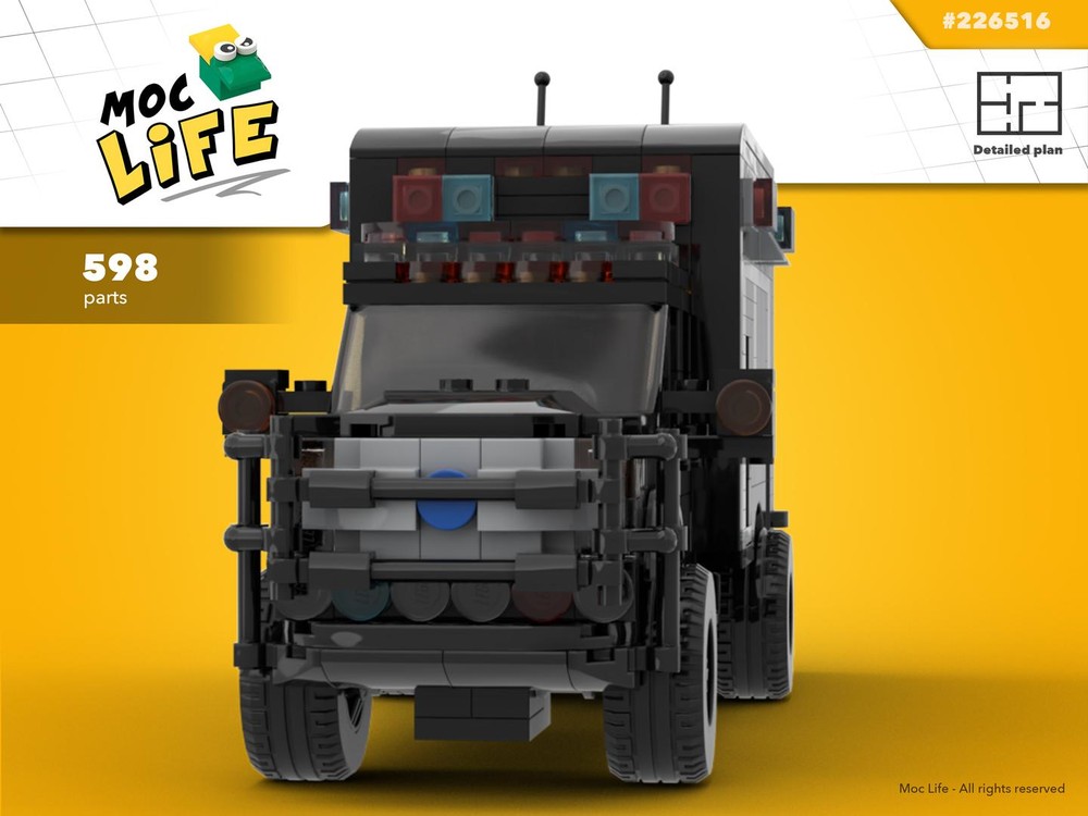 LEGO MOC Ford F-450 quad cab dually ambulance president motorcade by ...