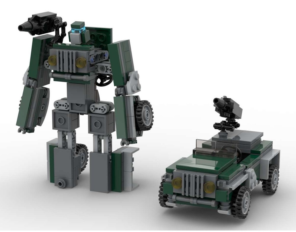LEGO MOC Lego Transformer- Hound by TheScholarlyFool | Rebrickable ...
