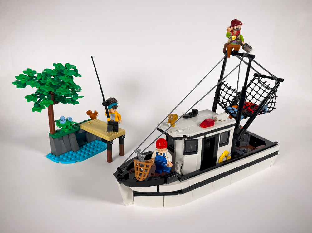 LEGO MOC Shrimp Boat Shenanigans by IBrickedItUp | Rebrickable - Build ...
