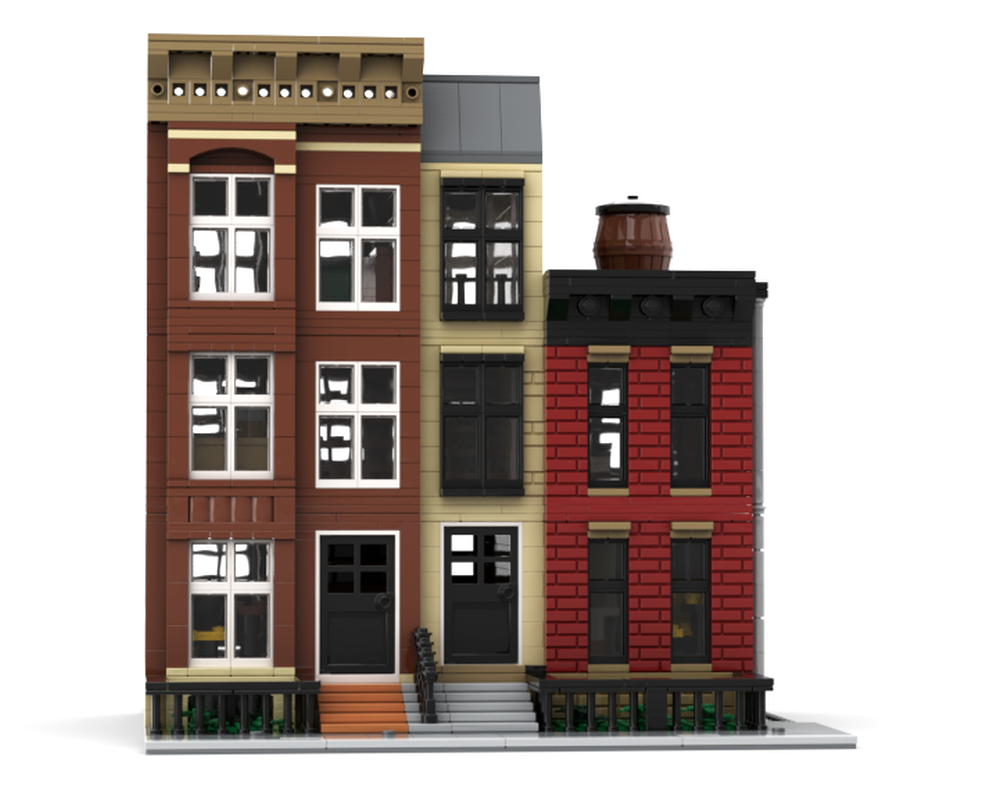 LEGO MOC American townhouse(remake) by ZealotLego | Rebrickable - Build ...