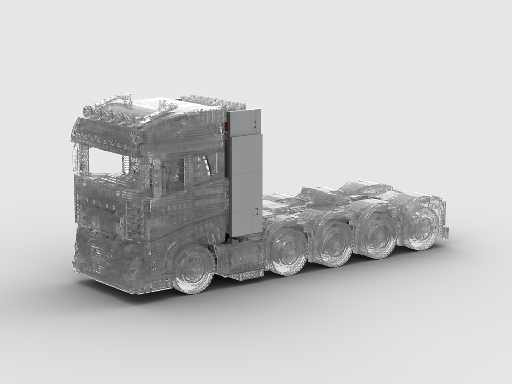 LEGO MOC Shell (Plan B) for volvofh16 10x4 tractor by LingKong | Rebrickable - Build with LEGO