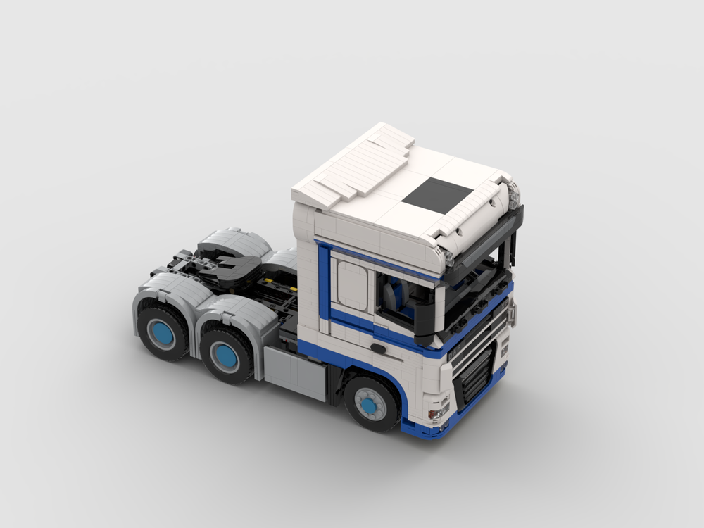 LEGO MOC DAF XF 105 6X4 tractor(truck) blue by LingKong | Rebrickable ...