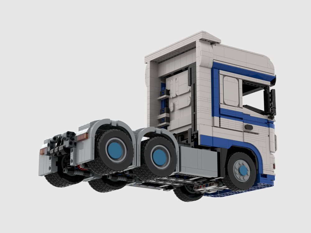 LEGO MOC-226622 DAF XF 105 6X4 tractor(truck) blue by LingKong ...