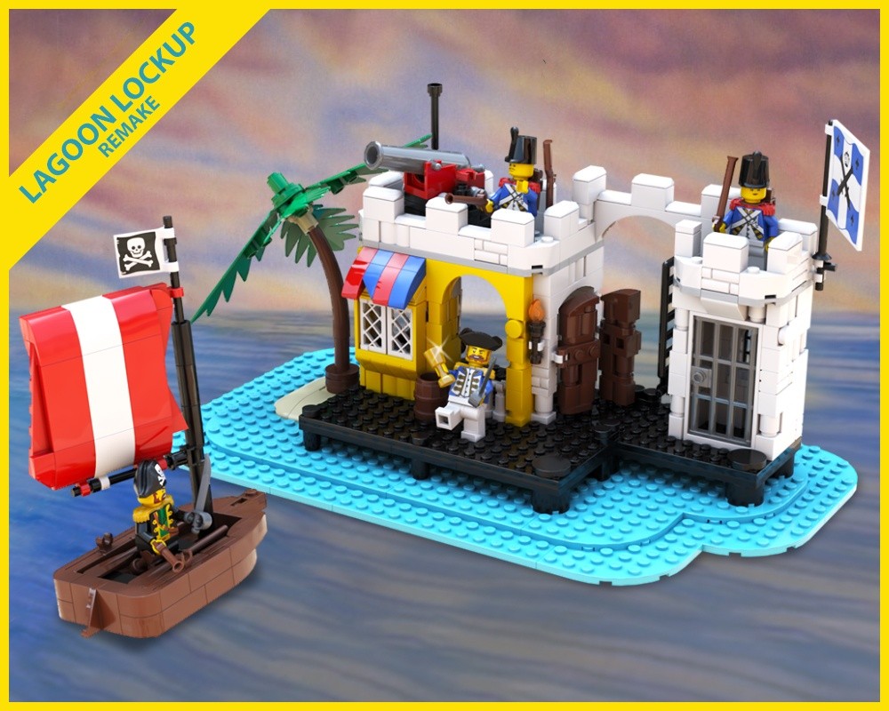 LEGO MOC-226623 Pirates: Lagoon Lockup - Remake by CLUN_k | Rebrickable ...