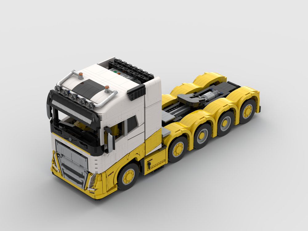 LEGO MOC Volvo FH16 10X4 tractor(truck) by LingKong | Rebrickable - Build with LEGO