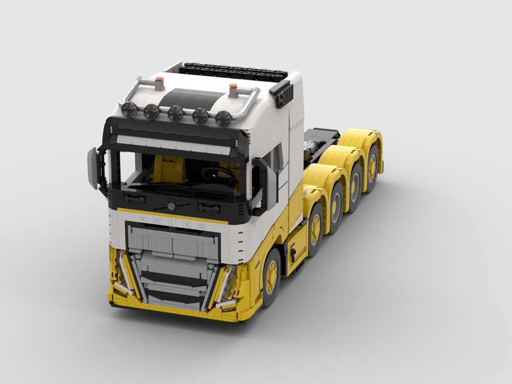 LEGO MOC Volvo FH16 10X4 tractor(truck) by LingKong | Rebrickable - Build with LEGO