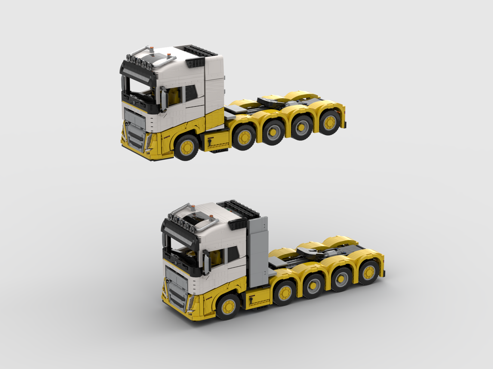 LEGO MOC Volvo FH16 10X4 tractor(truck) by LingKong | Rebrickable - Build with LEGO