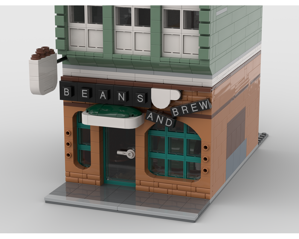 LEGO MOC Beans & Brew - Coffee Shop & Apartment Modular by ...