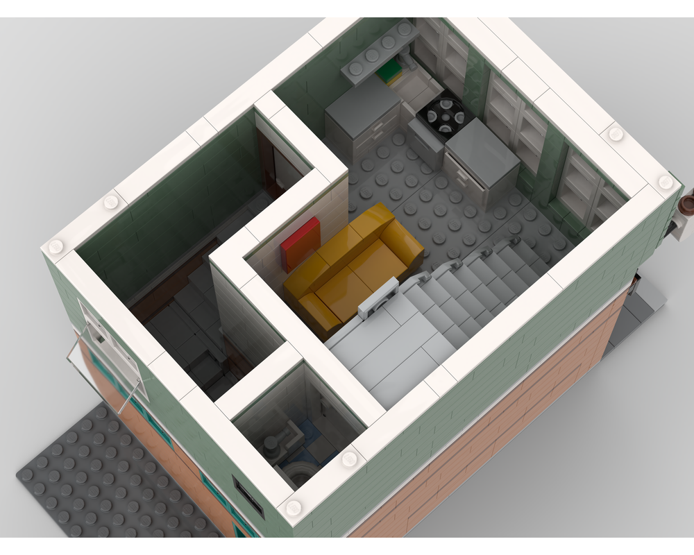 LEGO MOC Beans & Brew - Coffee Shop & Apartment Modular by ...