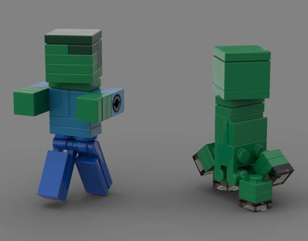 LEGO MOC Craftmine Zombie and Creeper by Brick Industries | Rebrickable ...