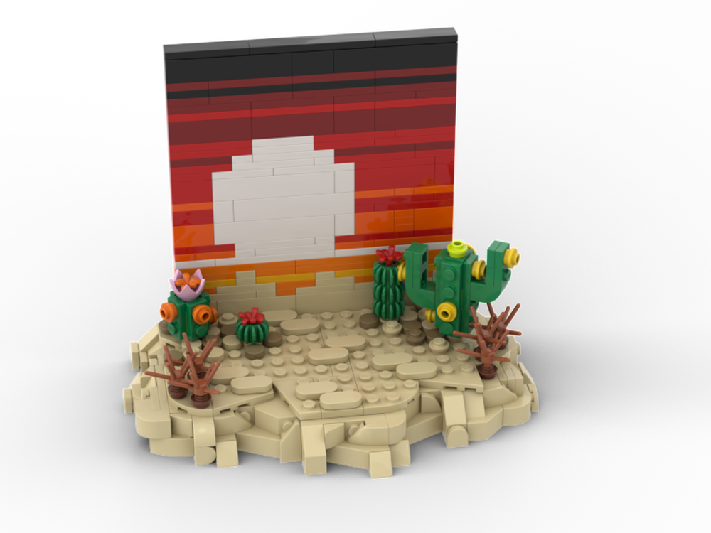 LEGO MOC Western Desert Sunset VERTICAL Dysplay by RC_builds_and_bricks ...