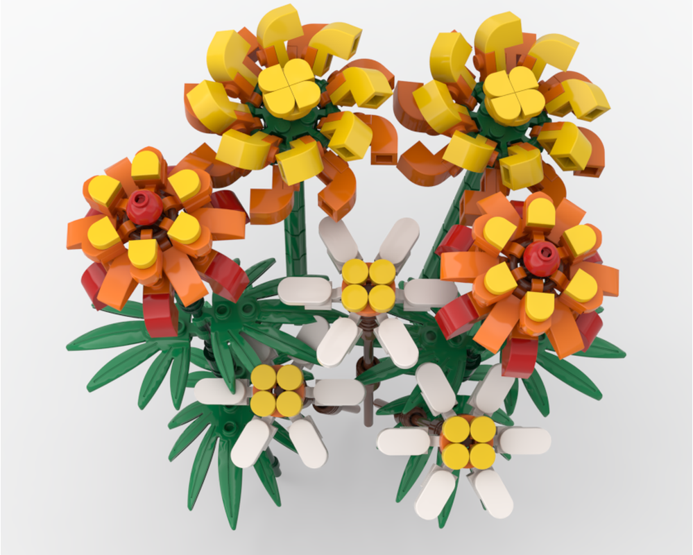LEGO MOC flower by brick_squirrel | Rebrickable - Build with LEGO