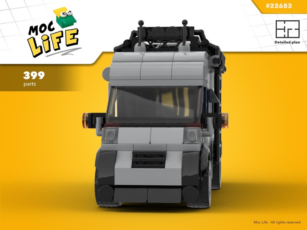 Lego Moc Ram Promaster Camper By Moclife Rebrickable Build With Lego