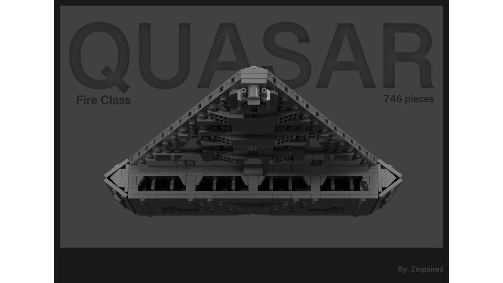 LEGO MOC-226829 Quasar Fire Class by 2mpaired | Rebrickable - Build ...